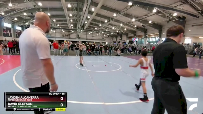 65 lbs Champ. Round 2 - Jayden Alcantara, Amped Wrestling Club vs David ...