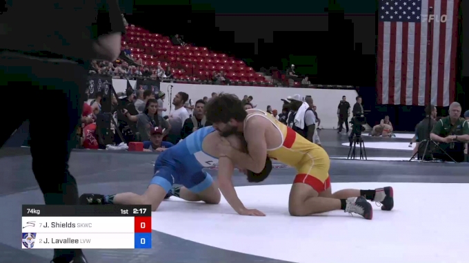 74 kg Quarters - Joshua Shields, Sunkist Kids Wrestling Club vs Joey ...