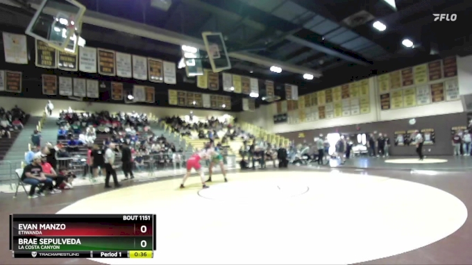 165 lbs Cons. Semi - Evan Manzo, Etiwanda vs Brae Sepulveda, La Costa ...