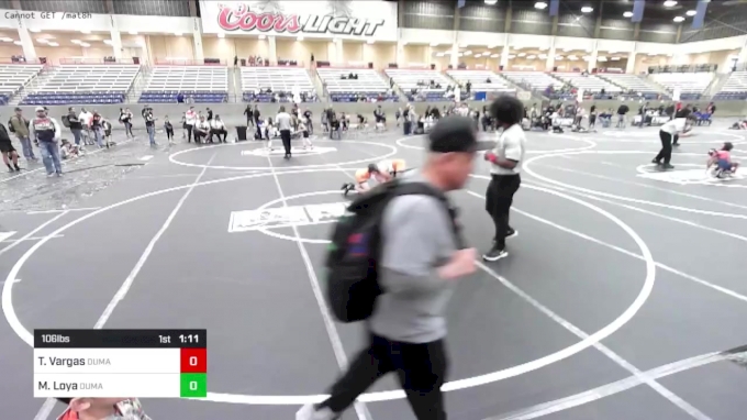 106 lbs Rr Rnd 1 - Tomas Vargas, Dumas Wrestling vs Michael Jace Loya ...