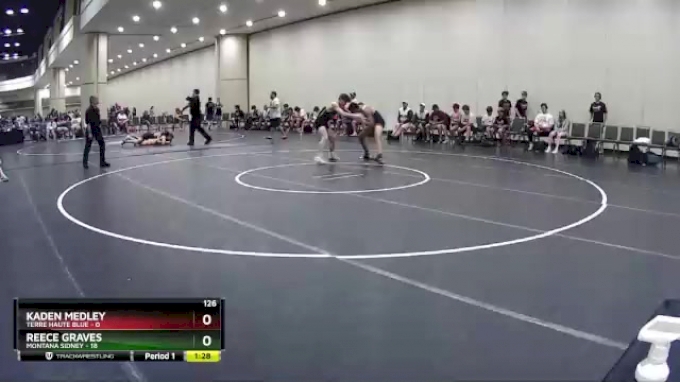 126 lbs Quarters & Wb (16 Team) - Kaden Medley, Terre Haute Blue vs ...