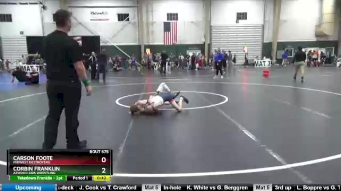 67 lbs Cons. Semi - Corbin Franklin, Atwood Kids Wrestling vs Carson ...