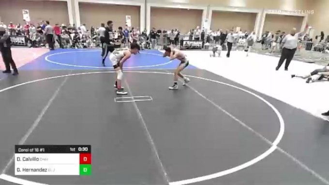 113 lbs Consi Of 16 #1 - Dominic Calvillo, Chain Wr Ac vs Gio Hernandez ...