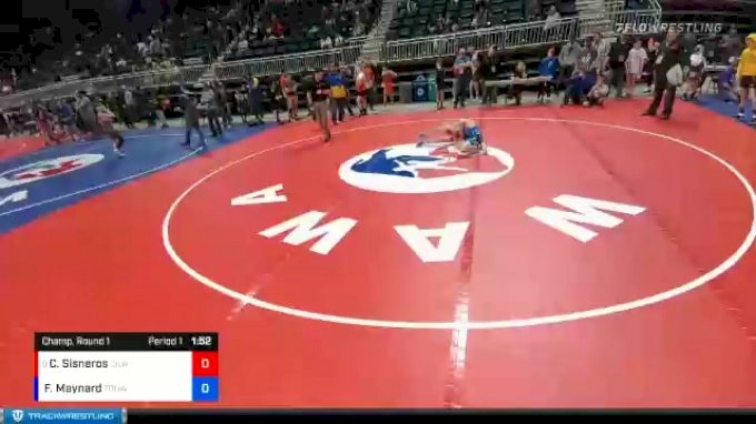 106 lbs Champ. Round 1 - Cameron Sisneros, Camel Kids Wrestling vs ...
