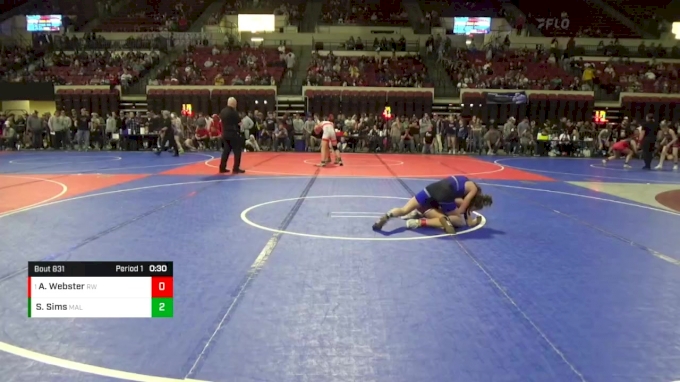 109 lbs Cons. Round 1 - Amanda Webster, Ronan Wrestling vs Sabra Sims ...