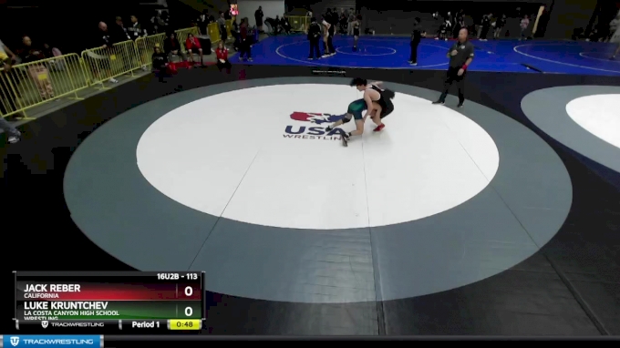 113 lbs Cons. Round 1 - Jack Reber, California vs Luke Kruntchev, La ...