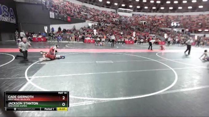 87 lbs Cons. Round 3 - Jackson Stanton, Wisconsin Rapids vs Cade ...