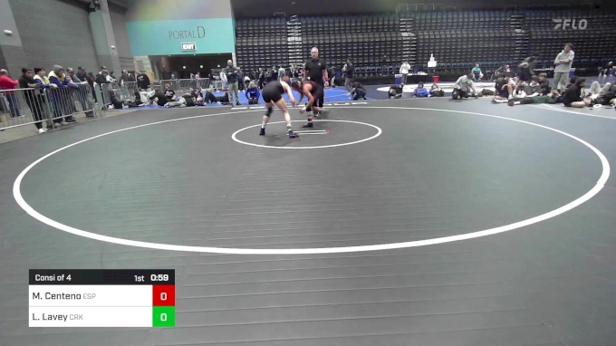 144 lbs Consi Of 4 - Matthew Centeno, Esperanza vs Landon Lavey, Crook ...