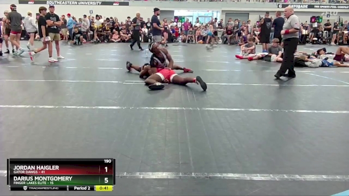 190 lbs Round 4 (6 Team) - Darius Montgomery, Finger Lakes Elite vs ...