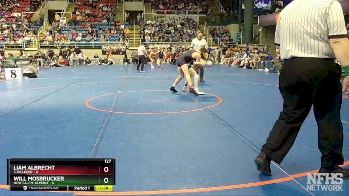 127 lbs Placement Matches - Will Mosbrucker, New Salem-Almont vs Liam ...