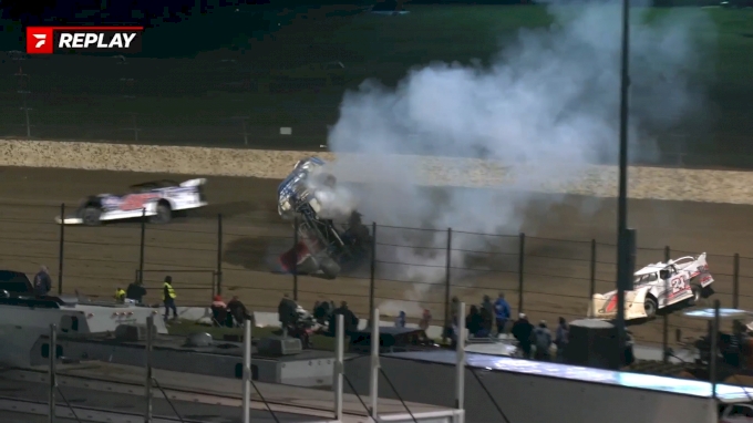 Massive Steel Block Late Model Flip At Eldora Speedway DTWC