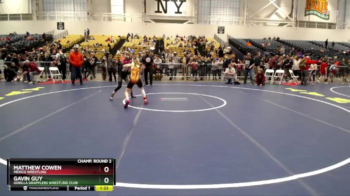 87 lbs Champ. Round 2 - Gavin Guy, Gorilla Grapplers Wrestling Club vs ...