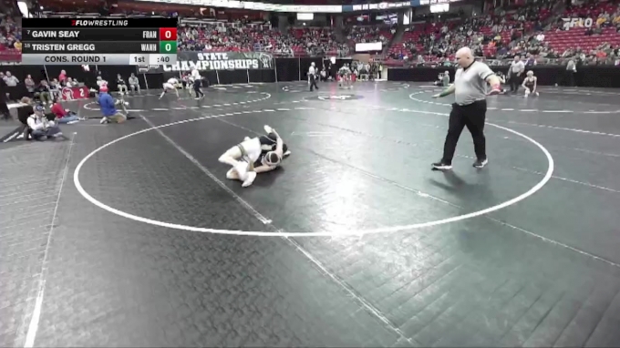 D1-113 lbs Cons. Round 1 - Gavin Seay, Franklin vs Tristen Gregg, West ...