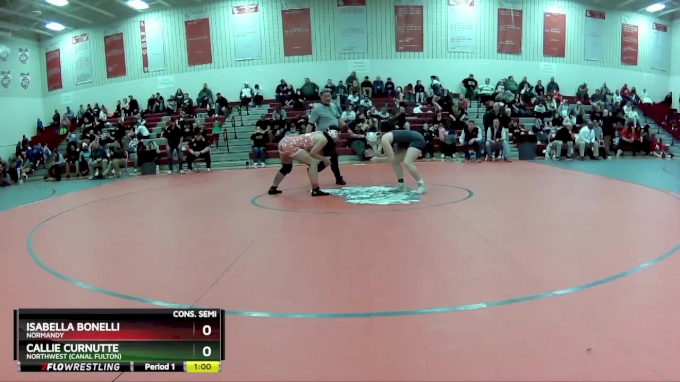 145 lbs Cons. Semi - Isabella Bonelli, Normandy vs Callie Curnutte ...