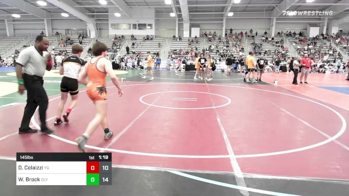 145 lbs Rr Rnd 3 - Dominic Colaizzi, Young Guns Green vs Wyatt Brock ...
