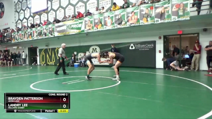 144 lbs Cons. Round 2 - Brayden Patterson, Avon Lake vs Landry Lee ...