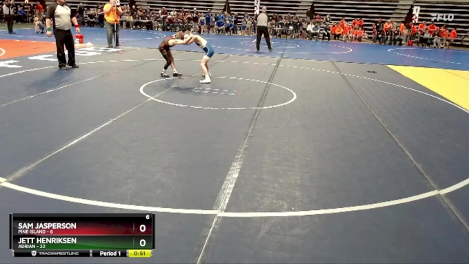 70 lbs Finals (8 Team) - Jett Henriksen, Adrian vs Sam Jasperson, Pine ...