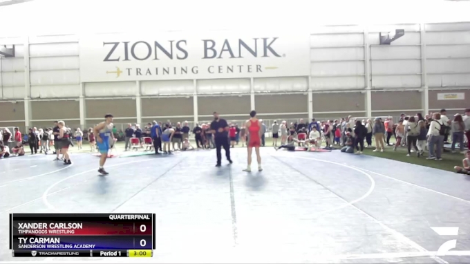 175 lbs Quarterfinal - Xander Carlson, Timpanogos Wrestling vs Ty ...
