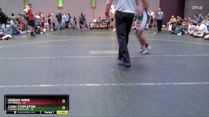 140 lbs Round 4 - Adrian Wing, SW Arsenal vs Cash Stapleton, Cushing ...