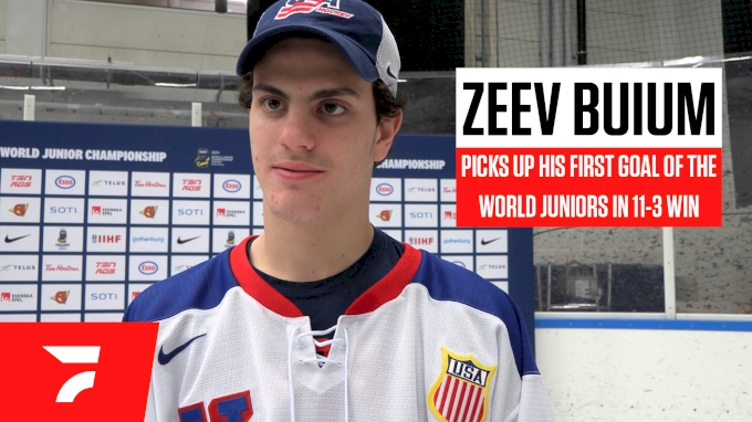 Zeev Buium Picks Up First World Juniors Goal In Team USA's 11-3 Win Vs ...