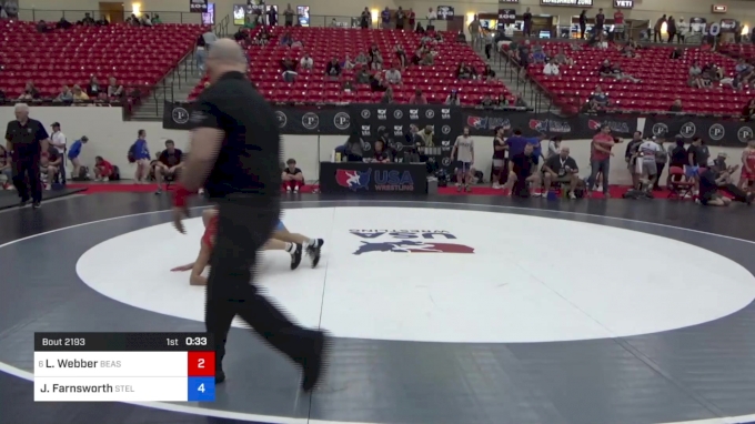 45 kg Cons Semis - Loc Webber, Beast Mode Wrestling vs Justin ...