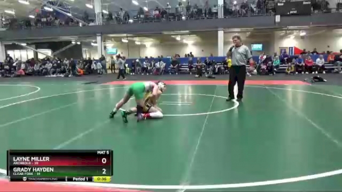 100 lbs Round 2 (6 Team) - Layne Miller, Archbold vs Grady Hayden ...