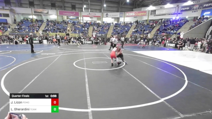 70 lbs Quarterfinal - Joshua Licon, Pomona Elite vs Landon Gherardini ...