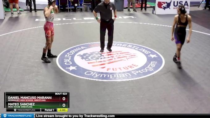 132 lbs Champ. Round 1 - Daniel Mancuso Maranan, Rodriguez High School ...