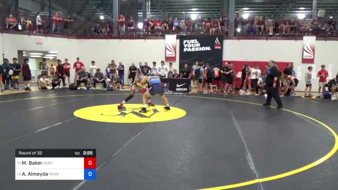 61 kg Round Of 32 - Markel Baker, Northern Illinois RTC vs Alex Almeyda ...