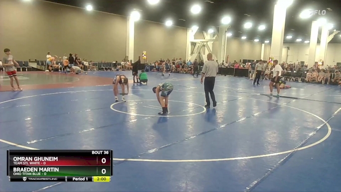 106 lbs Round 5 (16 Team) - Braeden Martin, Ohio Titan Blue vs Omran ...
