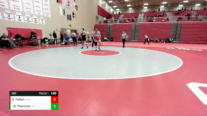 285 lbs Quarterfinal - Bubba Thornton, Springboro vs Xavier Fallon ...