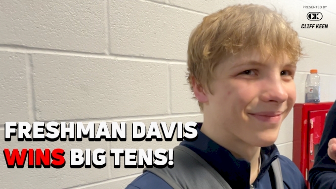 Braeden Davis After Winning Big Ten Title