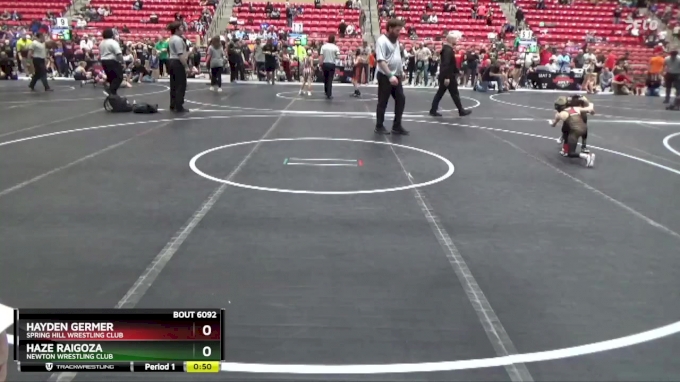52 lbs Semifinal - Haze Raigoza, Newton Wrestling Club vs Hayden Germer ...