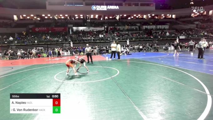 55 lbs Consi Of 8 #2 - Abigail Naples, Hazlet Hawks vs Gianna Von ...