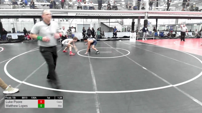 130A lbs Final - Luke Poore, Caravel vs Matthew Lopes, Blair Academy