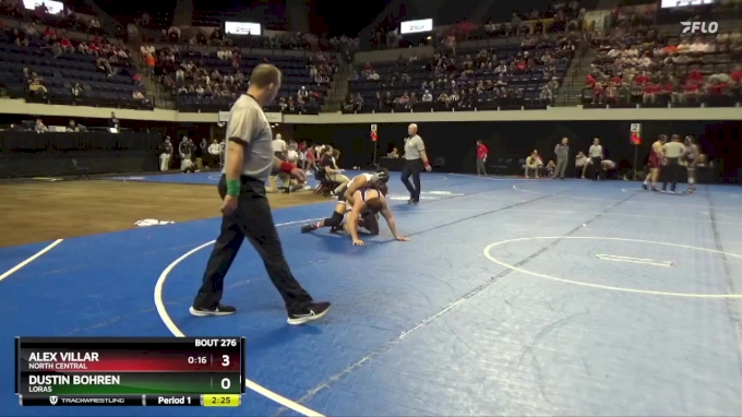 165 lbs Semifinal - Dustin Bohren, Loras vs Alex Villar, North Central