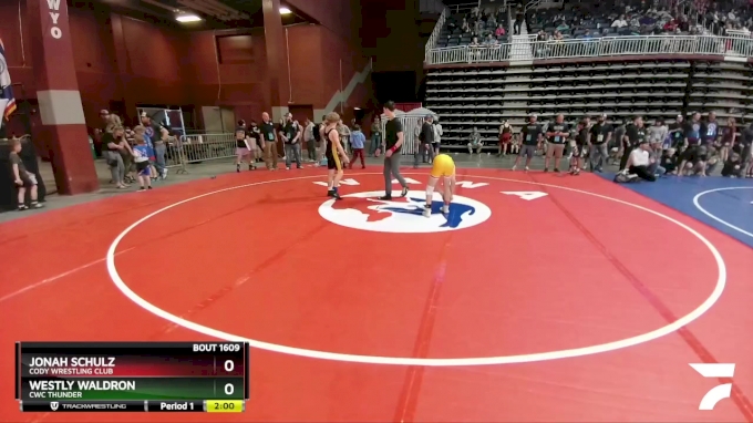 126 lbs Quarterfinal - Westly Waldron, CWC Thunder vs Jonah Schulz ...
