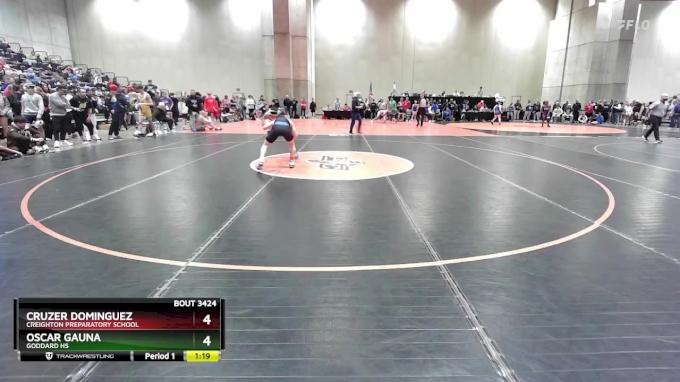 106 lbs Semifinal - Oscar Gauna, Goddard HS vs Cruzer Dominguez ...