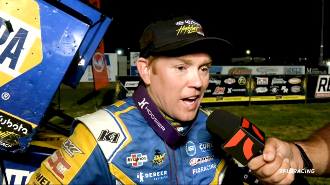 Brad Sweet Reacts After 34 Raceway High Limit Racing Photo Finish
