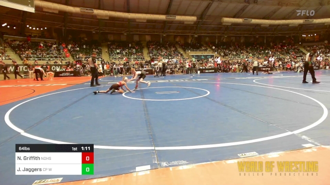 64 lbs Round Of 32 - Nicholas Griffith, North Desoto vs Jett Jaggers ...