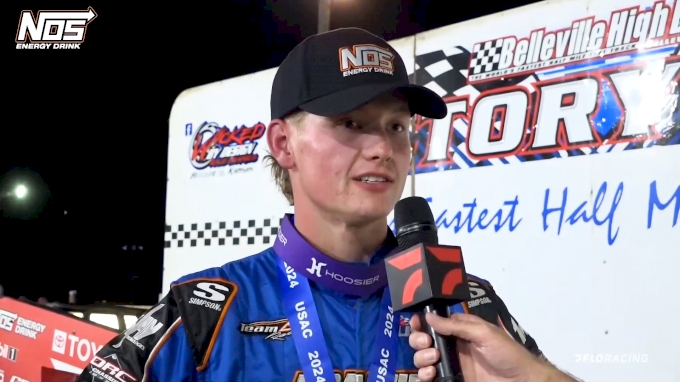 Daison Pursley Reacts After Scoring First USAC Midget Victory Since ...
