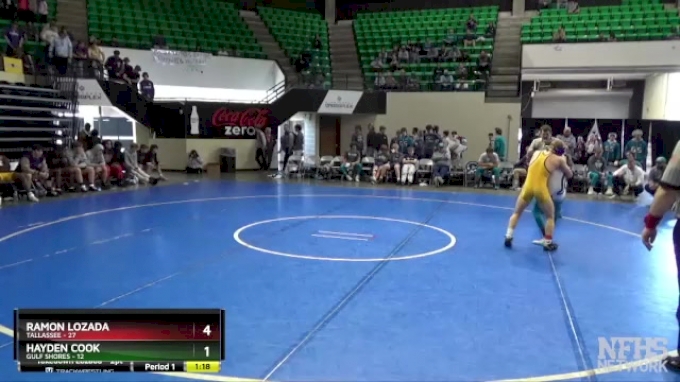 122 lbs Semifinals (8 Team) - Hayden Cook, Gulf Shores vs Ramon Lozada ...