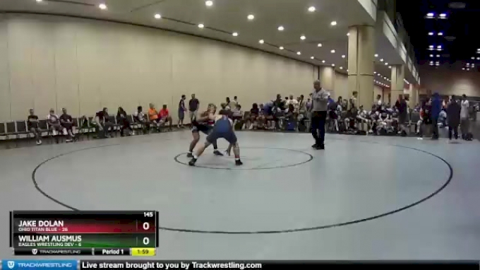 145 lbs Round 8 (10 Team) - Jake Dolan, Ohio Titan Blue vs William ...