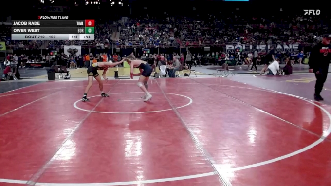 120 lbs Cons. Round 2 - Jacob Rade, Timberlake vs Owen West, Borah