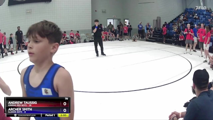 78 lbs Round 5 (6 Team) - Brooks Blevins, Kansas Red Boys vs Logan ...