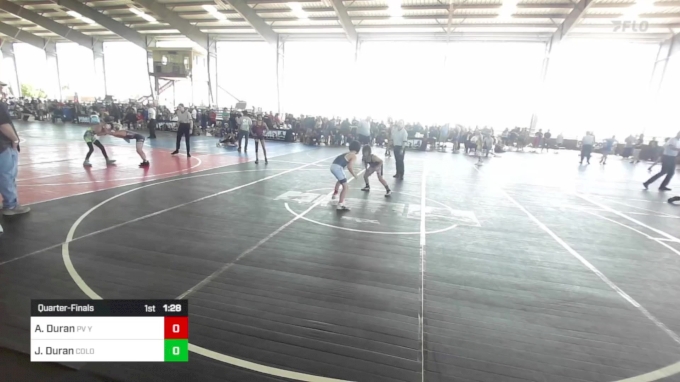 77 lbs Quarterfinal - Andrew Duran, PV Youth vs Jaxyn Duran, Colorado ...