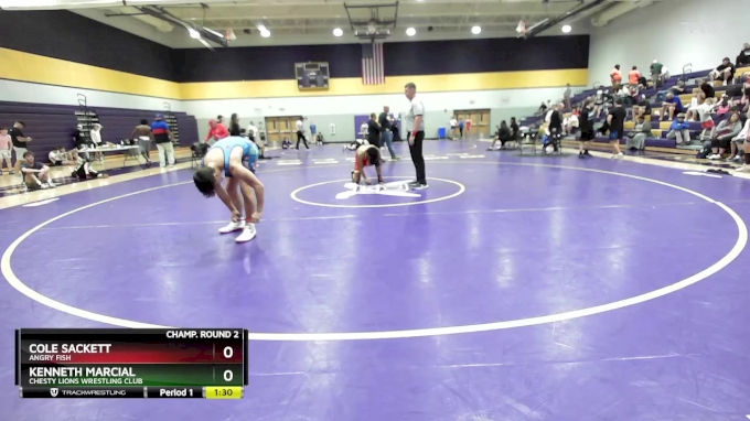 150 lbs Champ. Round 2 - Cole Sackett, Angry Fish vs Kenneth Marcial ...