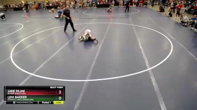 117 lbs Champ. Round 1 - Levi Bakker, Chisago Lakes Wrestling vs Jake ...