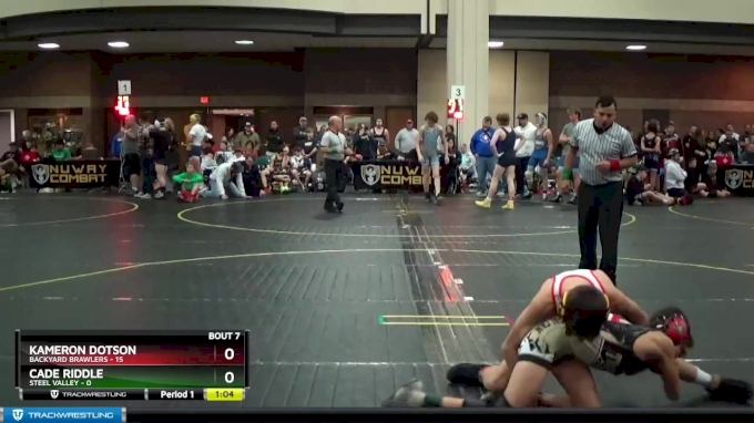 91 lbs Round 3 (6 Team) - Kameron Dotson, Backyard Brawlers vs Cade ...