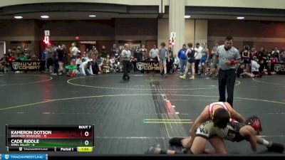 91 lbs Round 3 (6 Team) - Kameron Dotson, Backyard Brawlers vs Cade ...